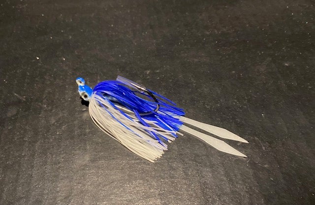 Poison Tail Teaser With SICKLE HOOKS In Glow White & Blue , with ...