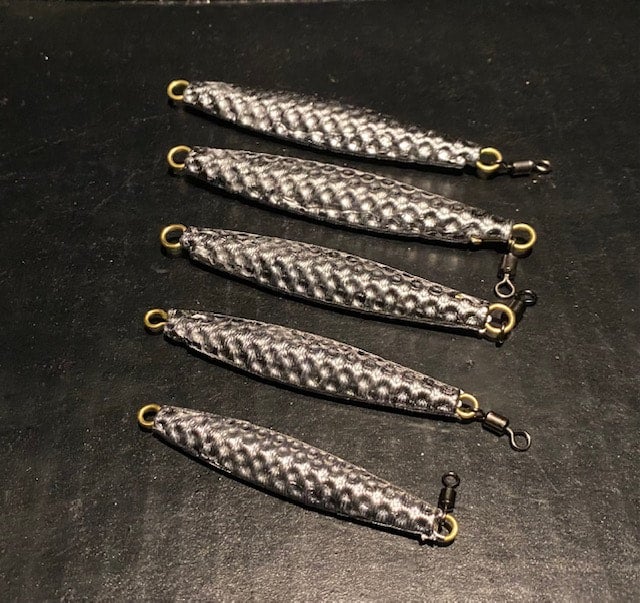 Hammered UnPainted Bumpy Diamond Jigs W/ Swivel your choice of 1 to 4oz ...