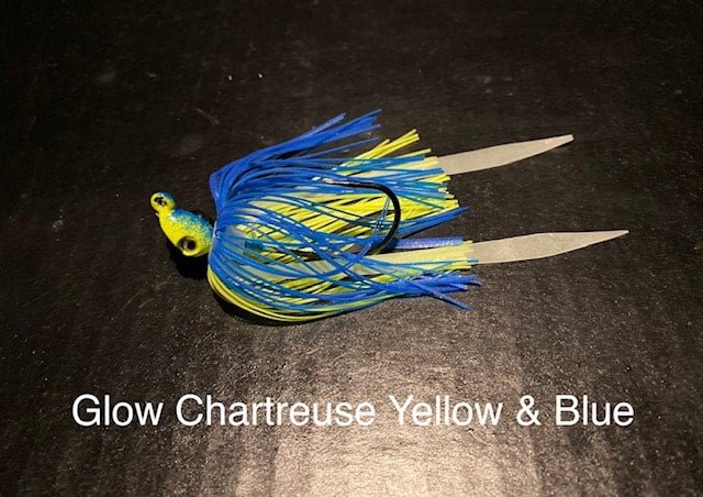 Poison Tail Teaser In Glow Yellow & Blue, with Blue & Chartreuse Yellow ...