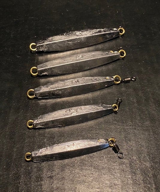 Smooth UnPainted Diamond ( AVA Style ) Jigs W/ Swivel your choice of 1 ...